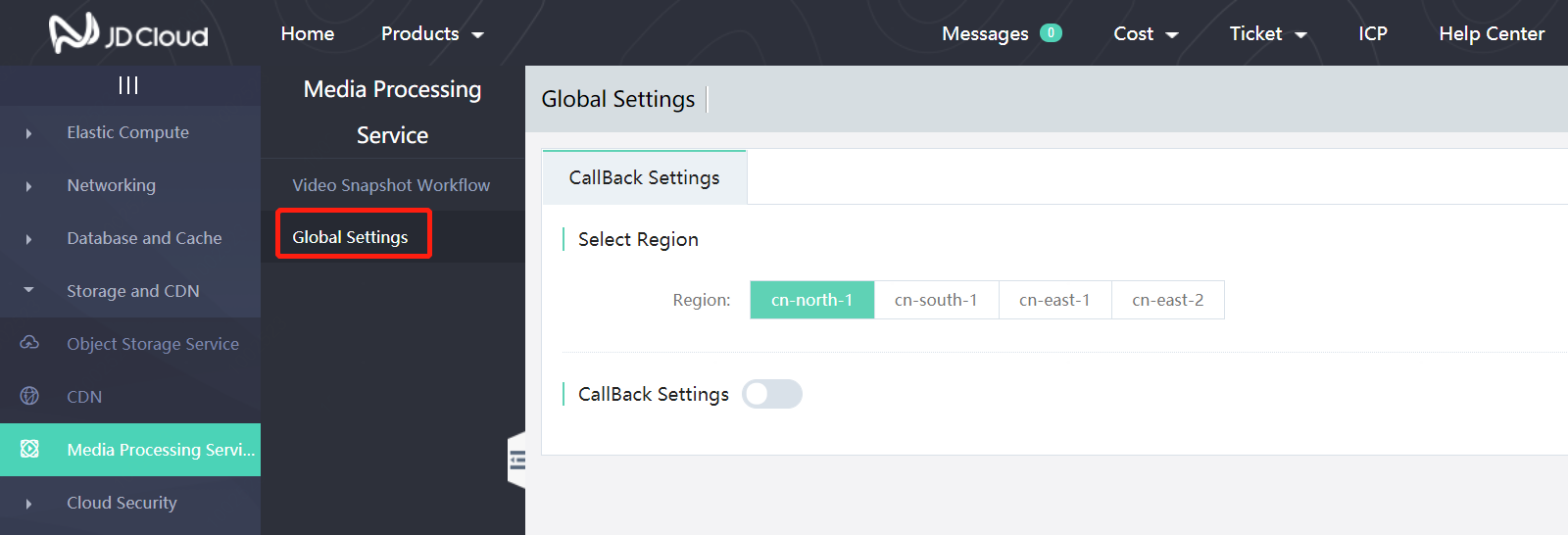 Create Video Snapshot Workflow-Object Storage Service-Products-Documentation-JD Cloud